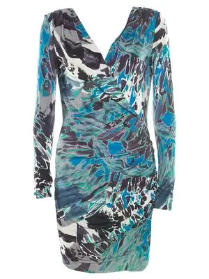 Emilio Pucci Draped-detail Dress - Blue
