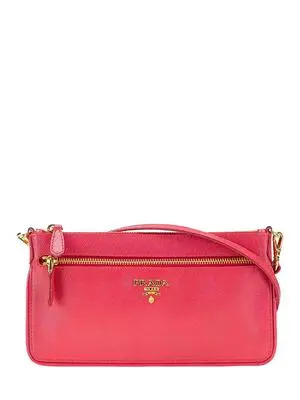 Prada Saffiano Crossbody Bag - Pink