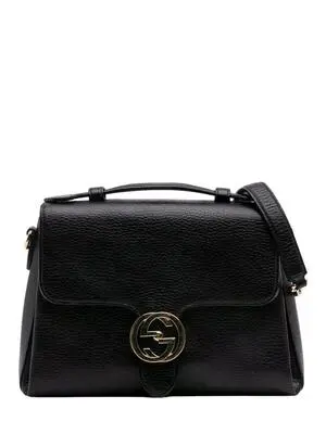 Gucci Interlocking G Satchel - Black