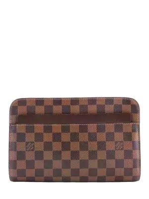 LOUIS VUITTON Pochette Saint Louis Damier Clutch - Brown