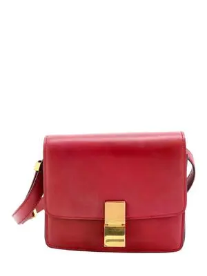 Celine Classic Box Bag Smooth Leather Small Crossbody Bag - Red