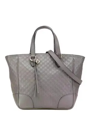 Gucci Small Micro Guccissima Bree Satchel - Grey