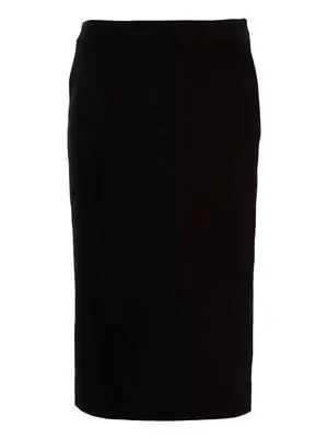 Dior 1990 Textured-finish Midi Skirt - Black