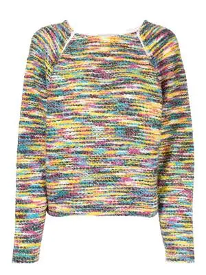 REWIND VINTAGE AFFAIRS Waffle-knit Long-sleeved Jumper - Multicolour