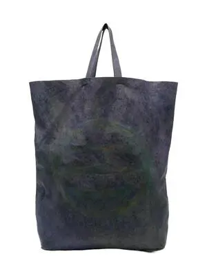 Comme Des Garçons Graphic Print Shopping Bag - Blue