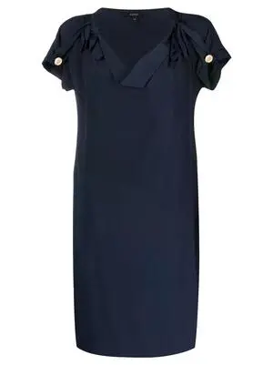 Gucci 2000s Bow-detail Shift Dress - Blue