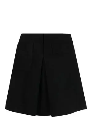 Miu Miu A-line High-waist Miniskirt - Black
