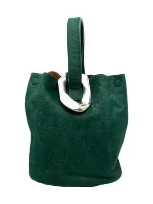 Bottega Veneta Small Pony Hair Drop Bucket Bag - Green