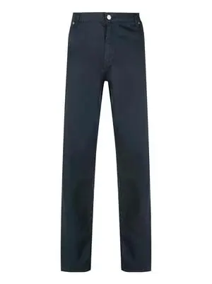 Versace 2000s High-waisted Straight-leg Chinos - Blue
