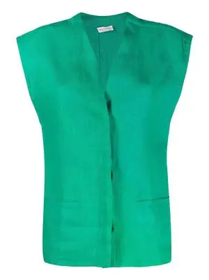 Versace 1970s V-neck Vest - Green