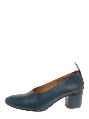 JOSEPH 60mm Block-heel Leather Pumps - Blue