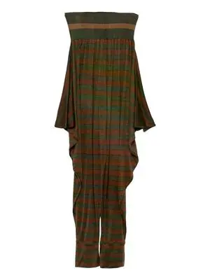 Jean Paul Gaultier 1980s Striped Trousers - Brown