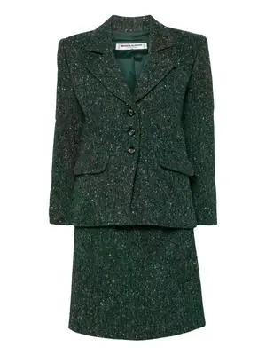 Saint Laurent Pre-owned 1980s Wool Suit - Green