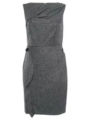 VALENTINO Draped Tweed Dress