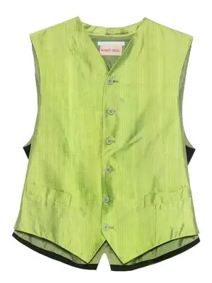 ROMEO GIGLI 1990s Buttoned Vest - Green