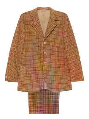 ROMEO GIGLI 1990s Check-pattern Suit - Neutrals
