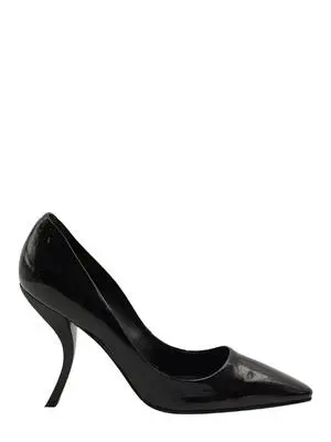 ROGER VIVIER Patent-Leather Curved-Heel Pumps
