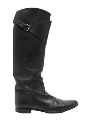 Hermès 2000s Leather Boots - Black