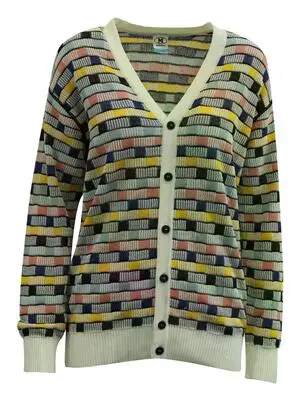 MISSONI Striped Intarsia-Knit Cardigan