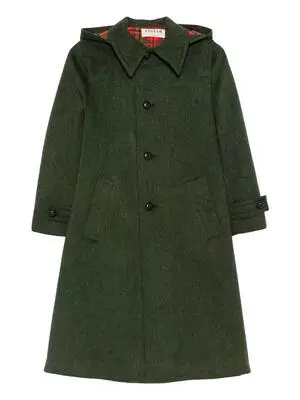 A.N.G.E.L.O. VINTAGE CULT 1970s Hooded Trench Coat - Green