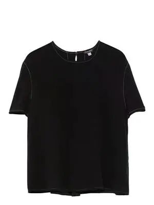 Giorgio Armani 1990s Silk Blouse - Black