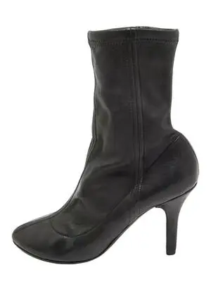 Dolce & Gabbana 110mm Leather Ankle Boots - Black