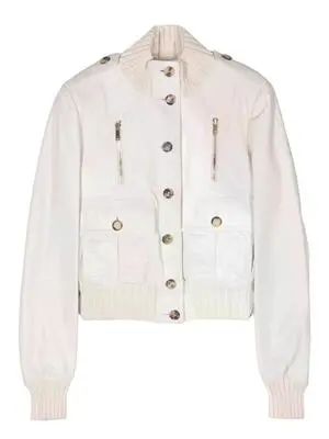 Gucci 2000s Leather Jacket - White