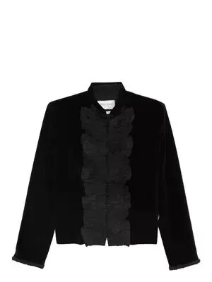 Saint Laurent 2010s Velour Jacket - Black