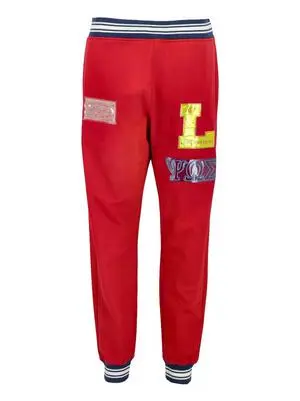 Moschino Logo-patch Track Pants - Red