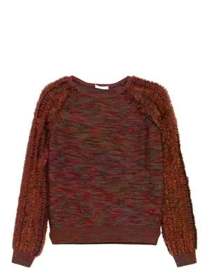 CHLOÉ Tasseled Rusted Ochre Jumper