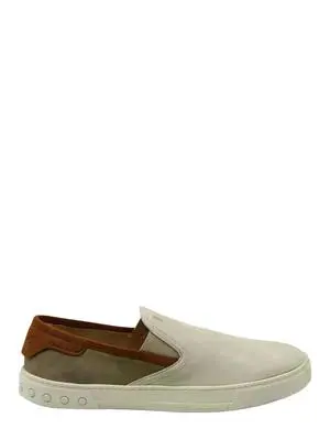 TOD'S Suede Slip-on Sneakers - Neutrals