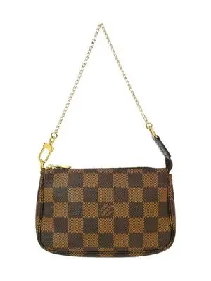 LOUIS VUITTON Mini Pochette Accessoires Clutch Bag - Brown