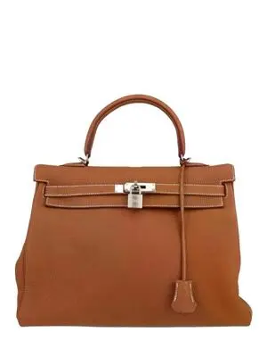 Hermès Kelly 35 Two-way Handbag - Brown