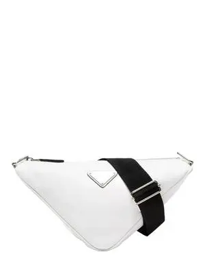 Prada Triangle-logo Shoulder Bag - White
