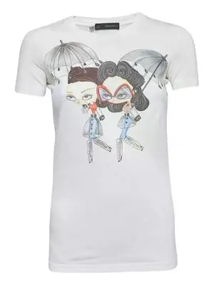 Dsquared2 Cotton Graphic T-shirt - White