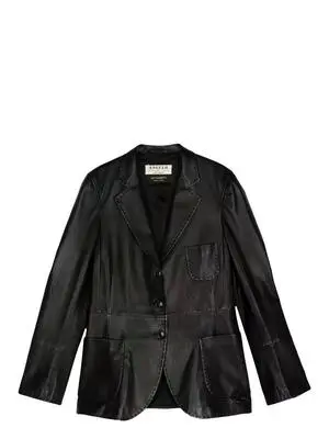 A.N.G.E.L.O. VINTAGE CULT 2000s Leather Blazer - Black