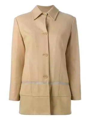 Helmut Lang Single-breasted Wool Coat - Neutrals