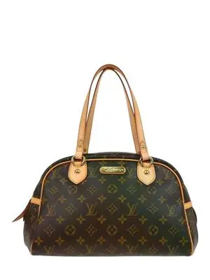 LOUIS VUITTON 2008 Monogram Montorgueil Pm Handbag - Brown