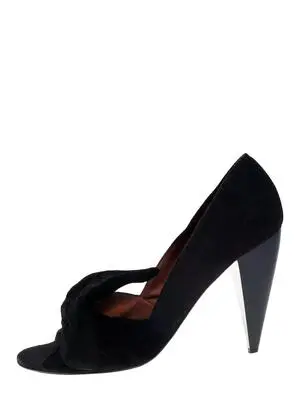 LANVIN 105mm Velvet Bow-detailing Pumps - Black