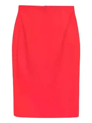 Alexander McQueen 2000s Pencil Skirt - Red