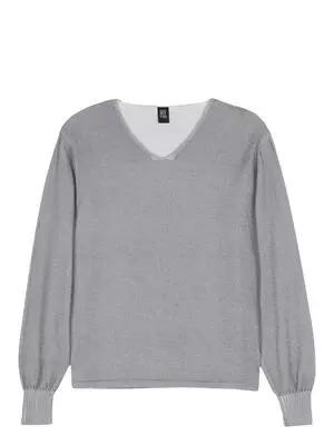 Gianfranco Ferre V-neck Knitted Jumper - Grey