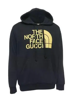 Gucci X The North Face Logo-print Cotton Hoodie - Black