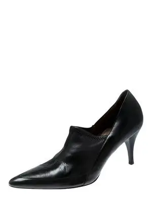 Gucci 75mm Leather Pointed-toe Pumps - Black