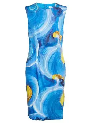 VERSACE Abstract Swirl Print Dress