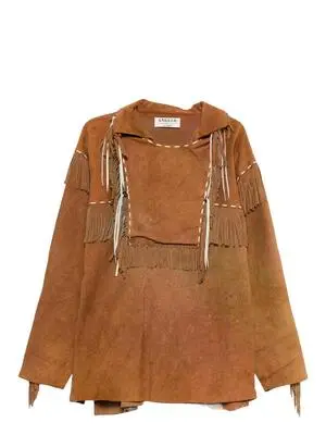 A.N.G.E.L.O. VINTAGE CULT 2000s Suede Shirt - Brown
