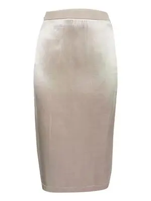 Fendi Satin Midi Skirt - Pink