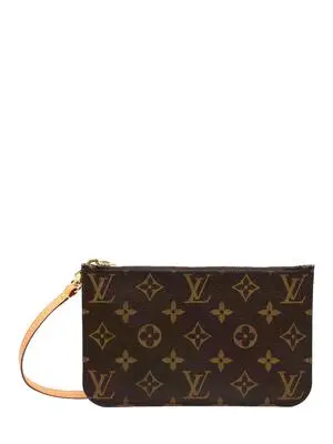 LOUIS VUITTON Neverfull Pochette Pm Pouch - Brown