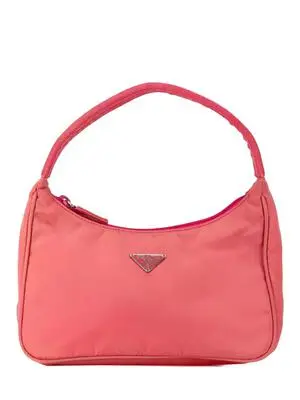 Prada Tessuto Shoulder Bag - Pink