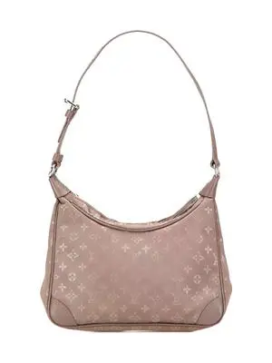LOUIS VUITTON Monogram Satin Mini Boulogne Shoulder Bag - Brown