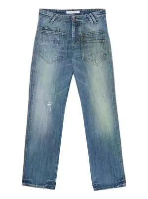 Gianfranco Ferre 2000s Logo-patch Jeans - Blue